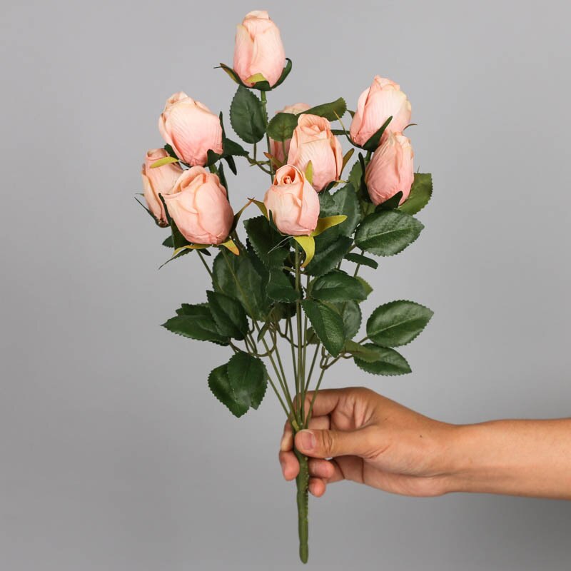 46CM Simulation Rose Wedding Bouquet 9 Roses Home ... – Grandado