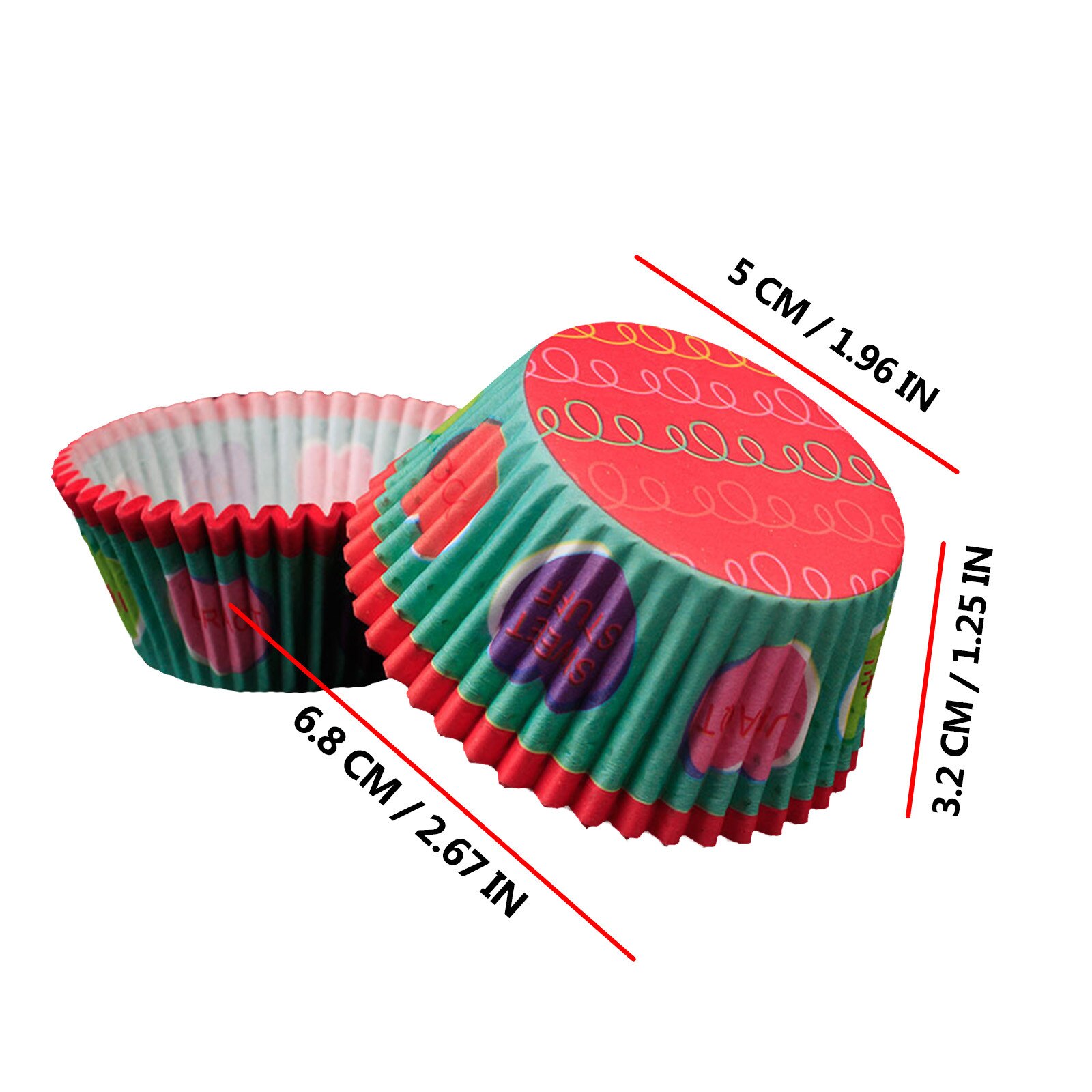 High-resistance Cupcake cup Baking Utensils Thick ... – Vicedeal