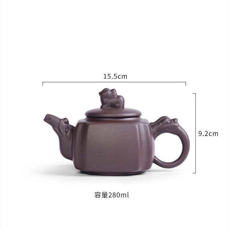 280ml Purple Clay Teapot Raw Ore Old Mud Home Tea ... – Vicedeal