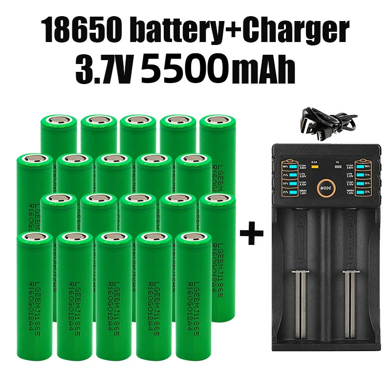 Originale 18650 batterier 3.7v 19800 mah afladning... – Vicedeal