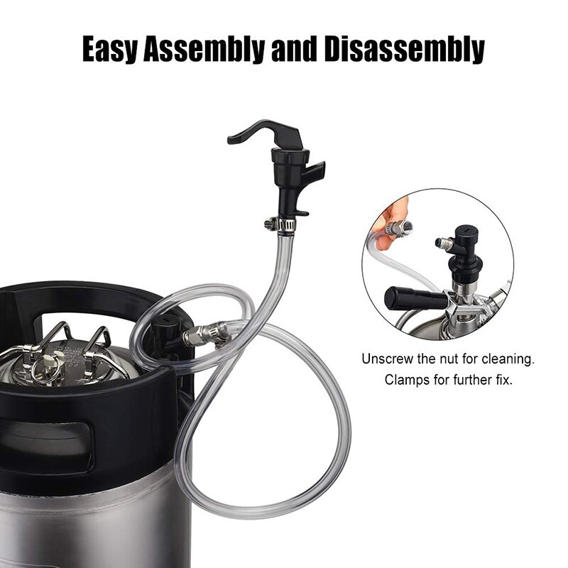 3/16" Liquid Ball Lock Beer Line Assembly, Flexibl... – Vicedeal