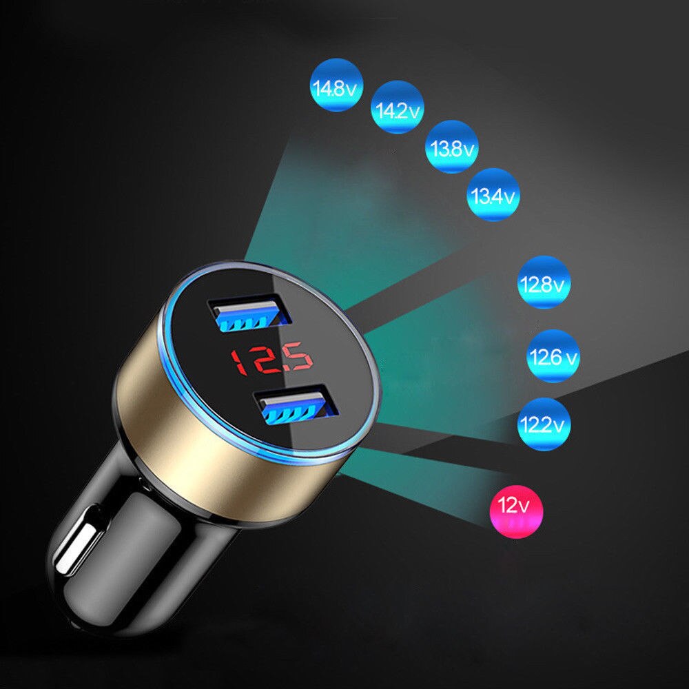 3.1A 5V Digitale Display Met Verlichting Voor Auto... – Vicedeal