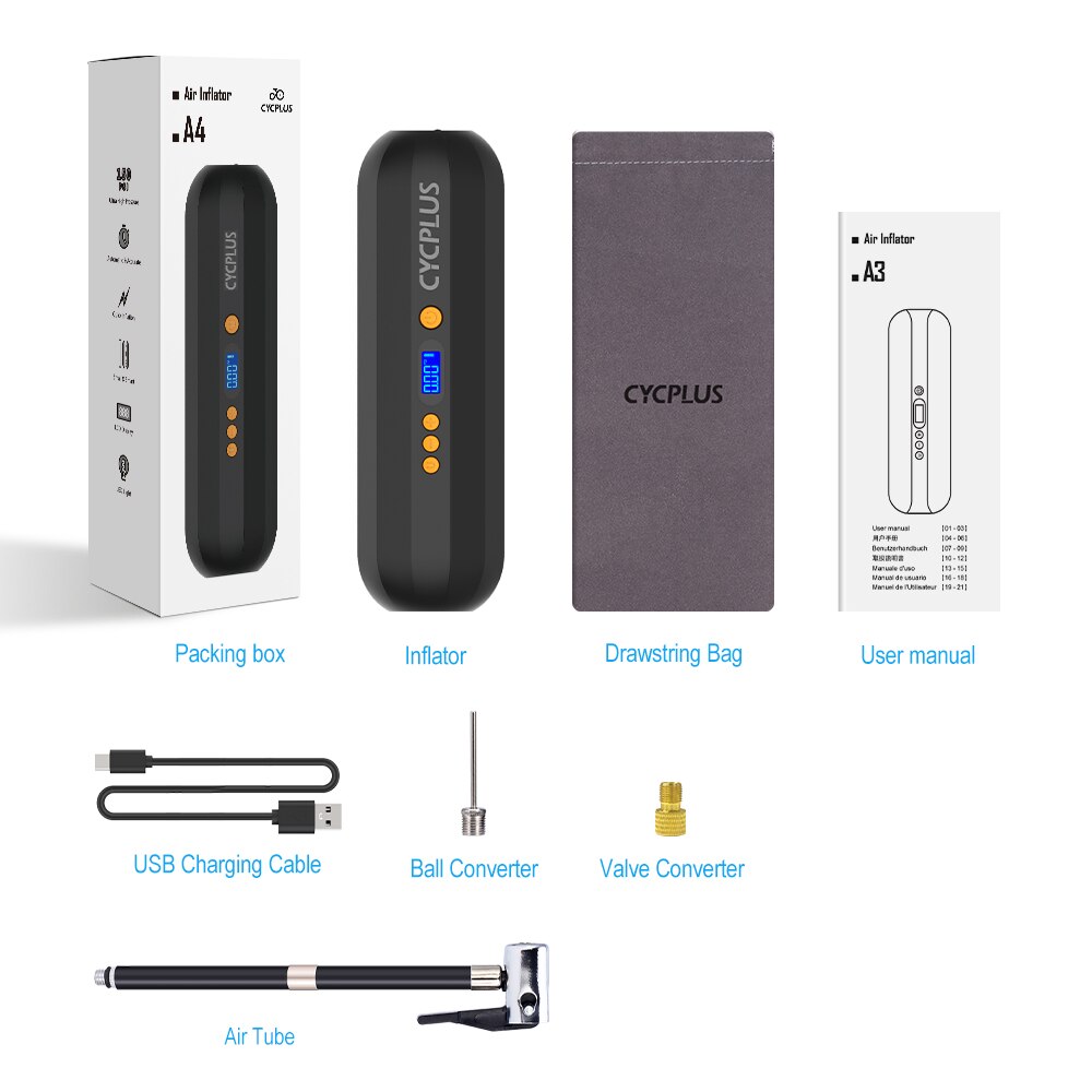 Cycplus Elektrische Luchtcompressor Auto Inflator ... – Vicedeal