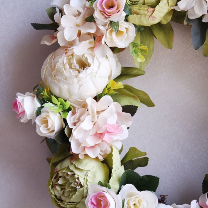 Grote Pioenen Krans Voordeur Krans-Handgemaakte Kr... – Grandado