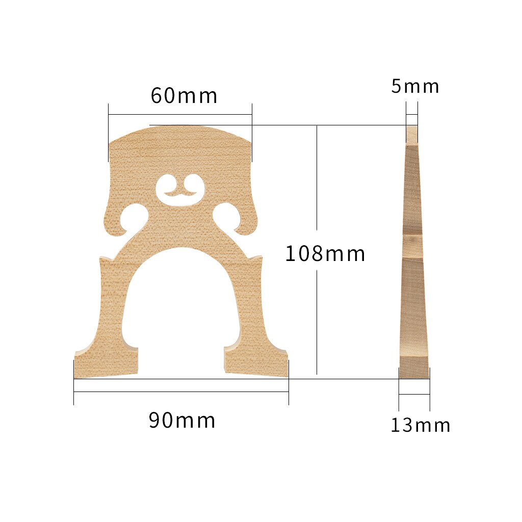 Standard Maple Cello Bridge Maple Bridge For Pract... – Grandado