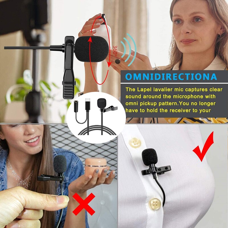 Mini Microphone for iPhone Type C Microphone for S... – Vicedeal