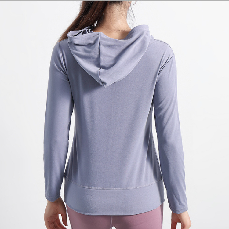 Ladies Hooded Sports Jacket Running Slim Jacket Yo... – Grandado