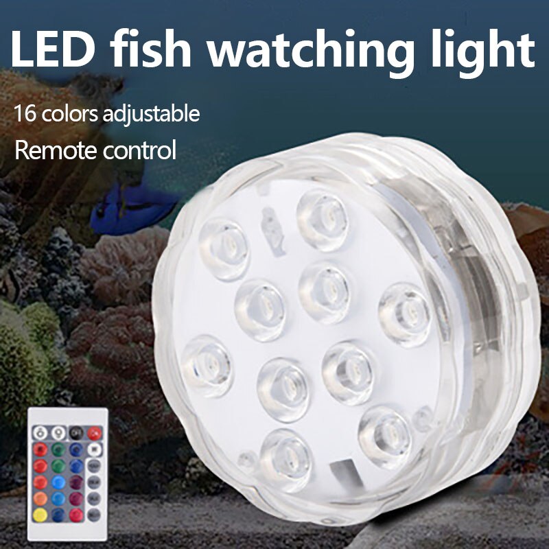 LED Submersible Light Battery Powered IP65 RGB Rem... – Vicedeal