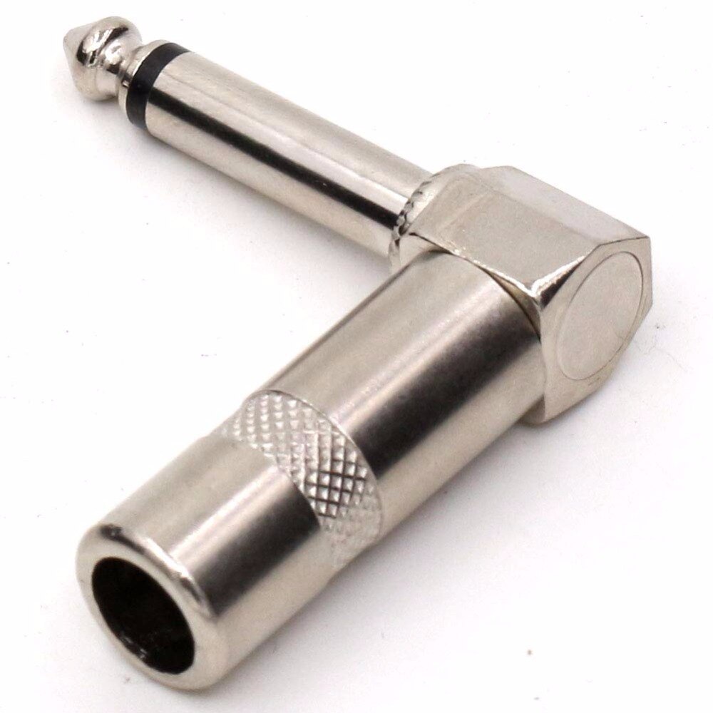 1/4" 6.35mm Jack 90 Degree Right Angle TS Mon... – Vicedeal