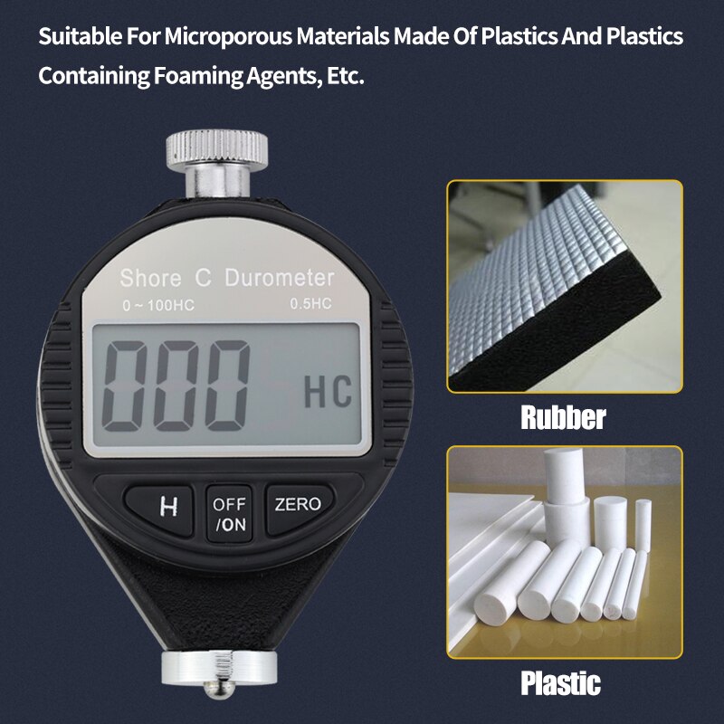 HA/HC/HD Hardness Tester Tire Plastic Rubber Test ... – Grandado