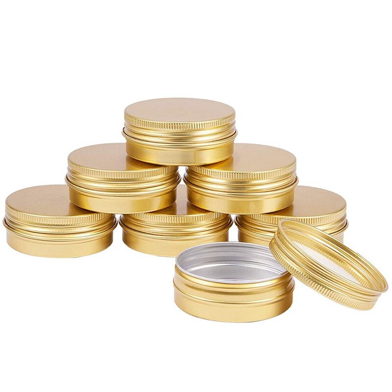 30 Pack 1 OZ Tin Cans Screw Top Round Aluminum Can... – Grandado
