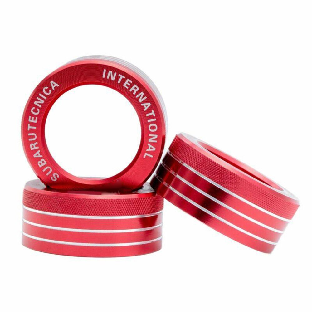 3x AC Knob Control Volume Red Cover Rings Trim For... – Grandado