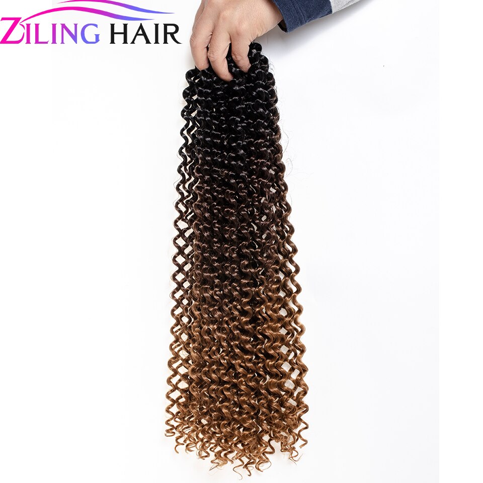 synthetic ombre water wave african style curls cro... – Grandado