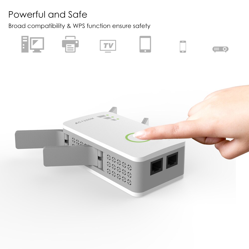 Kebidu 1200Mbps Ac Extender Repeater Router Dual B... – Vicedeal