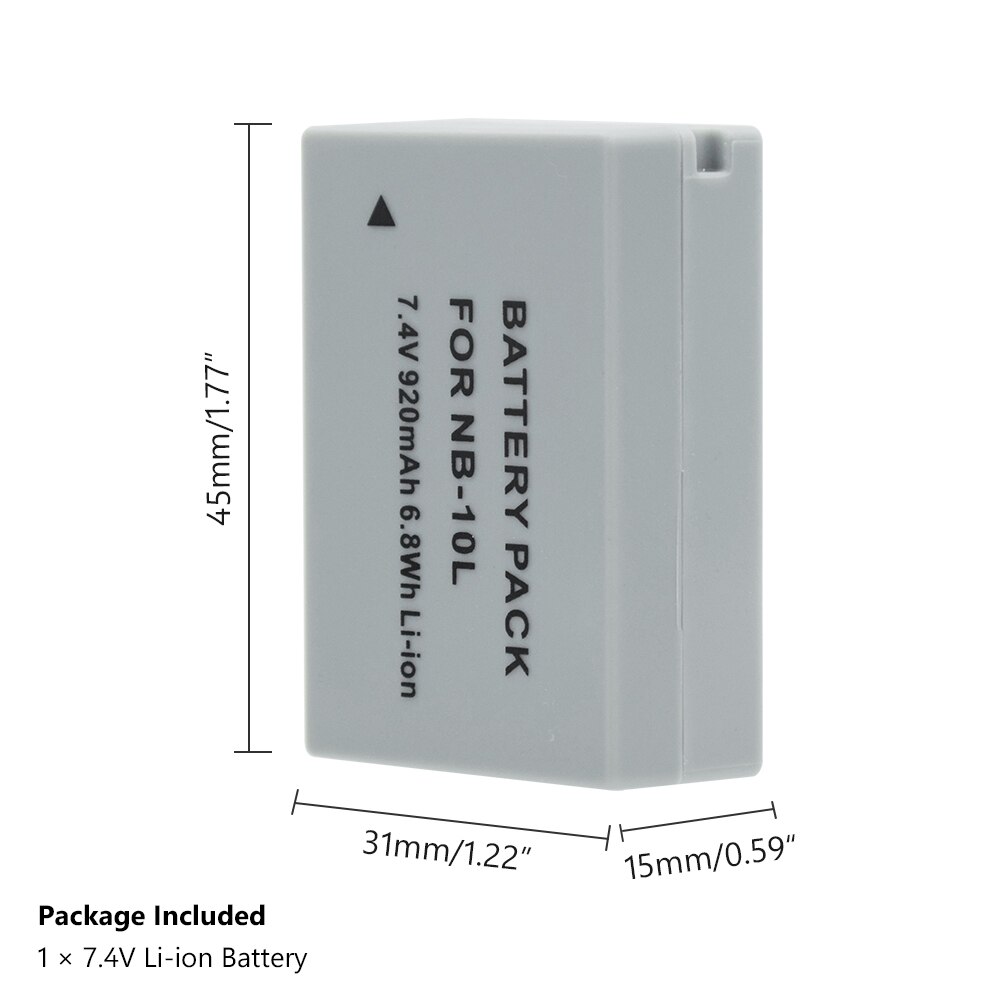 Replacement batteries NB10L NB-10L Battery For Can... – Grandado