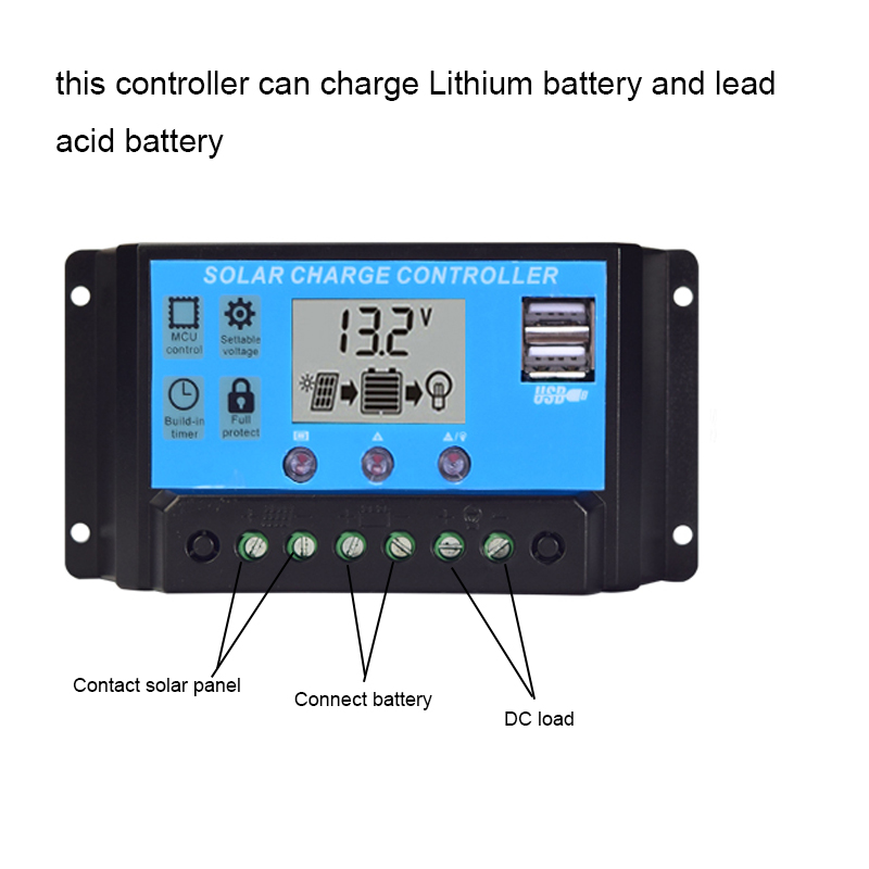 30A/20A/10A 12V 24V Auto Solar Charge Controller P... – Vicedeal