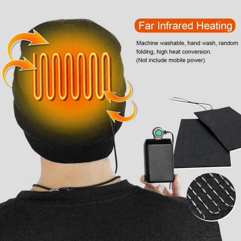 USB Rechargeable Electric Heated Hat Heated Knitti... – Grandado