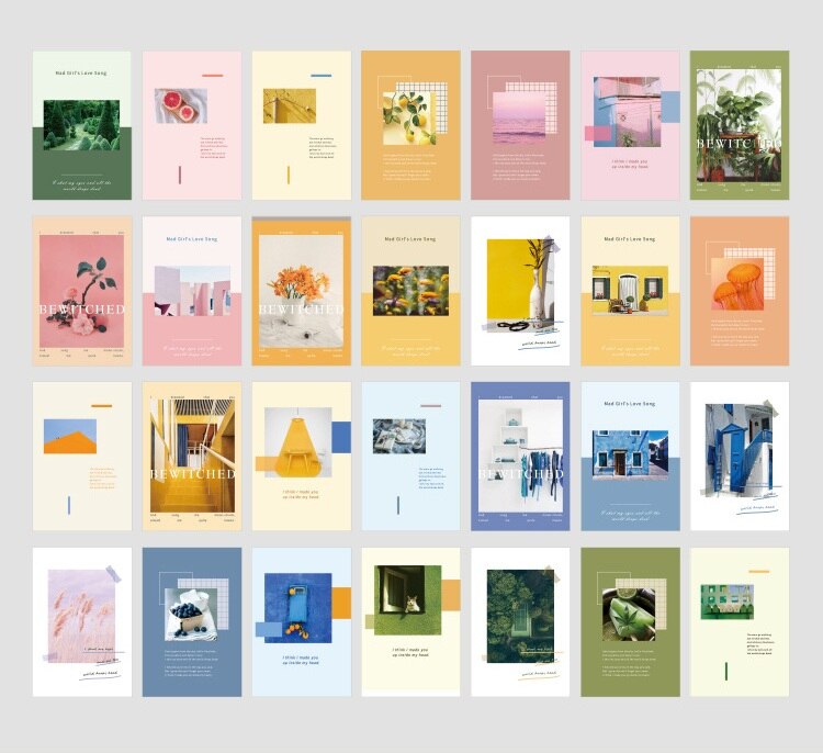 28 Sheets/Set Emotie Palet Serie Lomo Card Mini Po... – Grandado