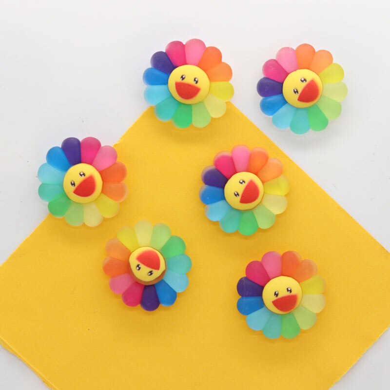 fridge magnet colorful sun flower frosted kids lik... – Grandado