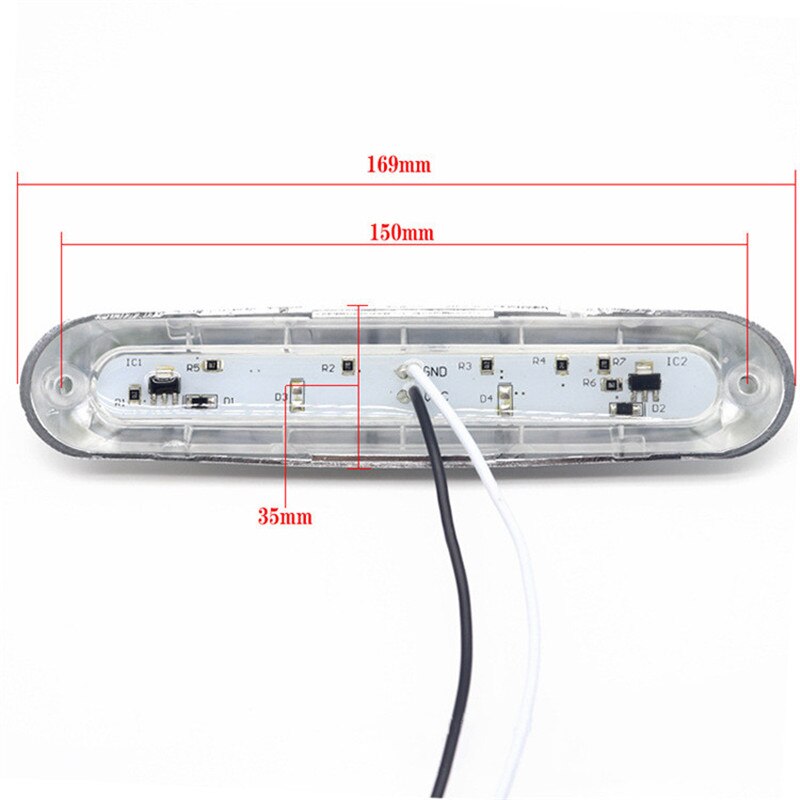 FEEDOPAL 4PCS Red 10-30V 9LED Electroplating Frame... – Vicedeal