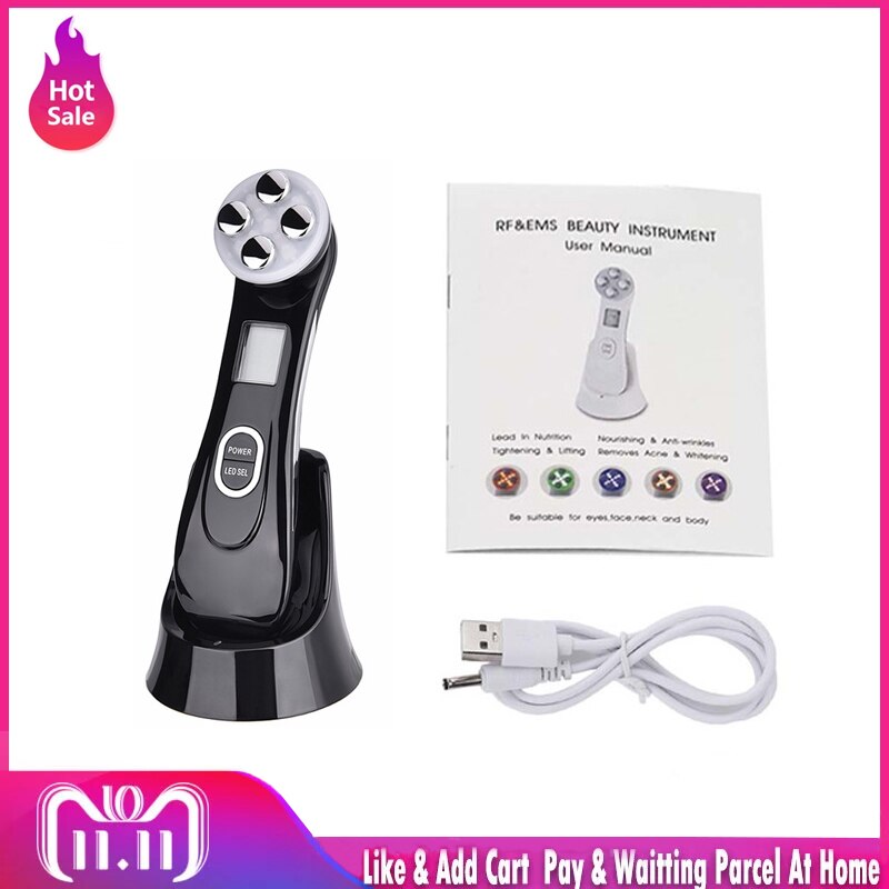 Multifunctional EMS Face Lifting Instrument With R... – Grandado