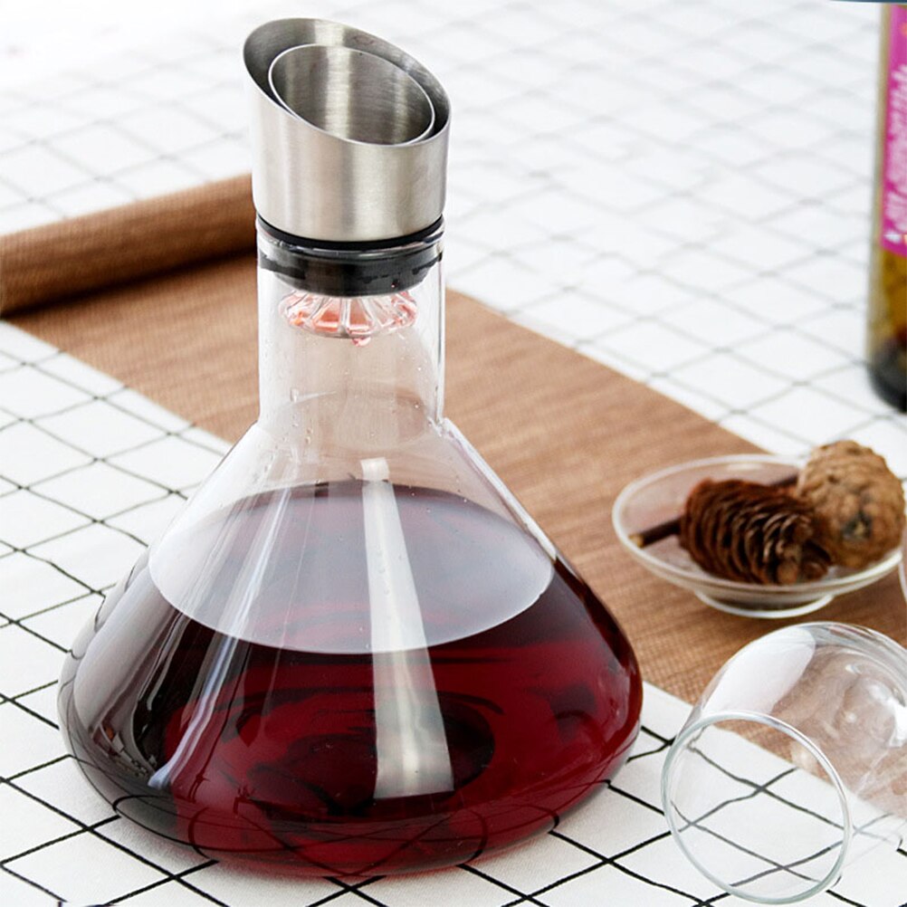 Waterfall Style Decanter Glass Decanter for Bar Di... – Grandado