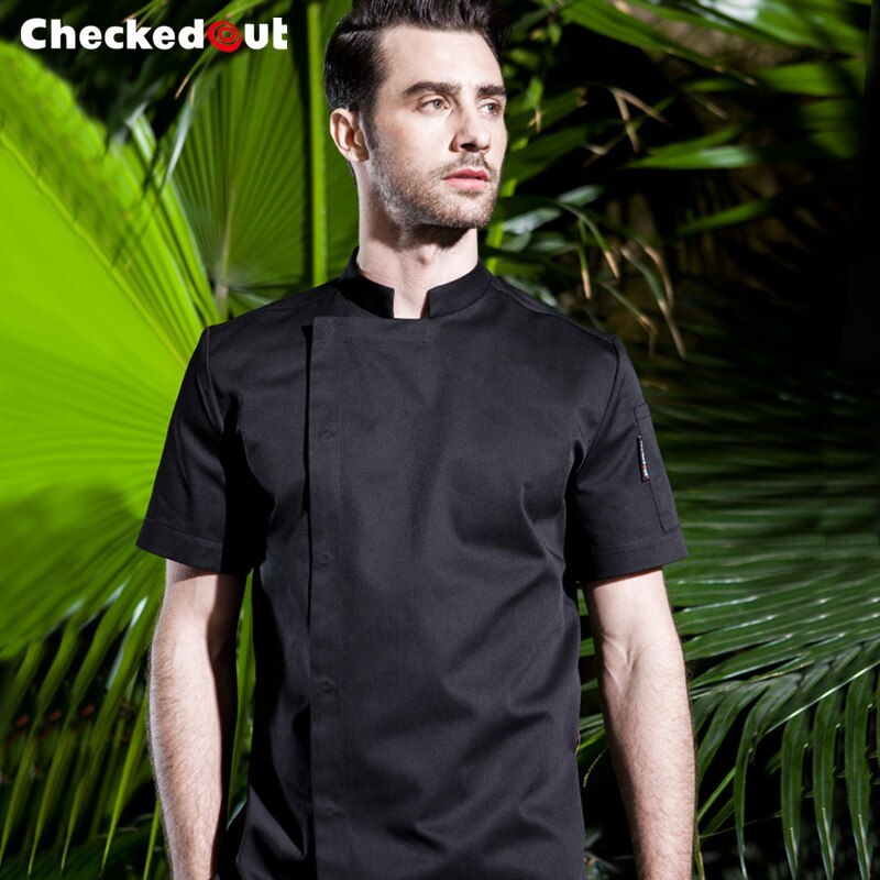 Hotel Restaurant Kitchen Jacket Short Sleeve Chef ... – Grandado