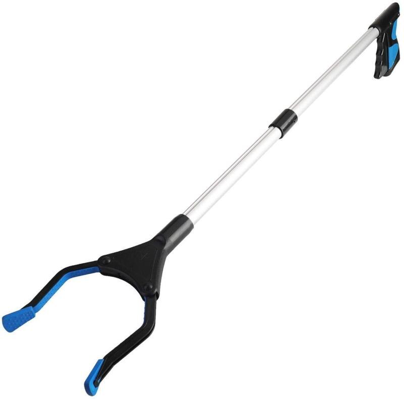 Foldable Long Trash Clamps Grab Pick Up Tool Curve... – Grandado