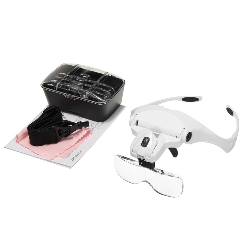 Verstelbare Leesbril Sieraden Horloge Loupe Hoofdb... – Grandado