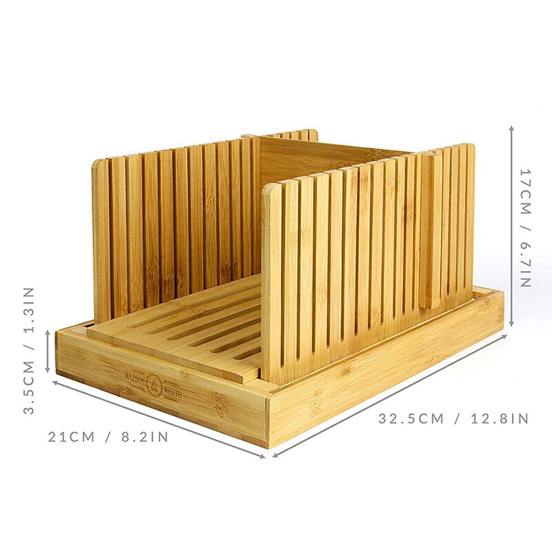 Toast Bread Slicer Wooden Foldable Loaf Cutter Rac... – Grandado