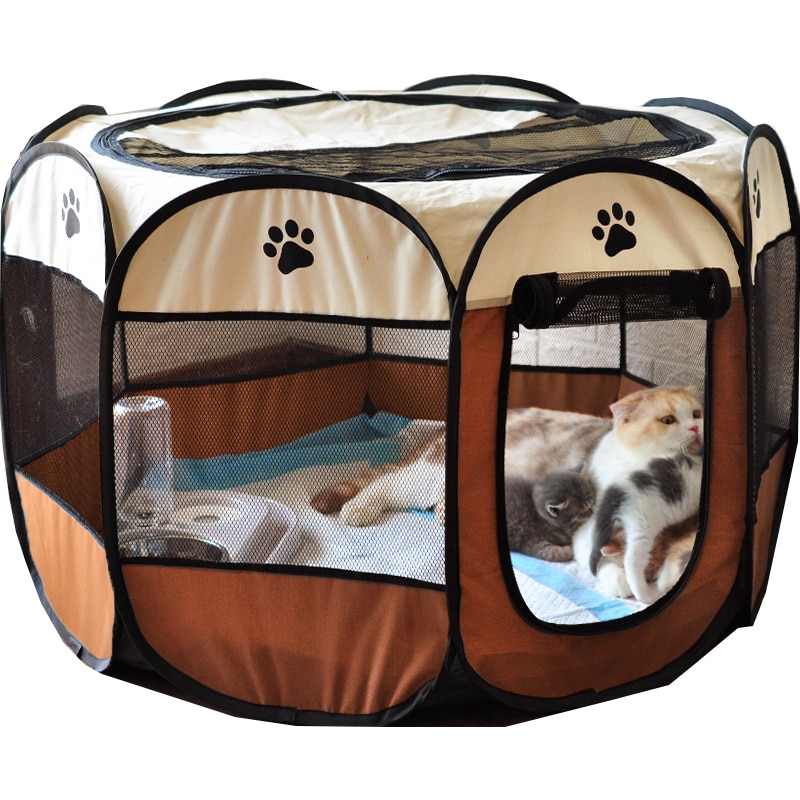 Pets at Home Dog Cat Foldable Playpens – Stylish P... – Grandado