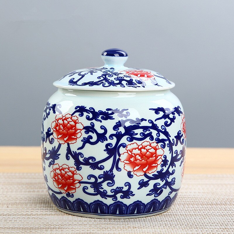 Keramik Andenken Urnen Blau und weiß porzellan Bee... – Grandado