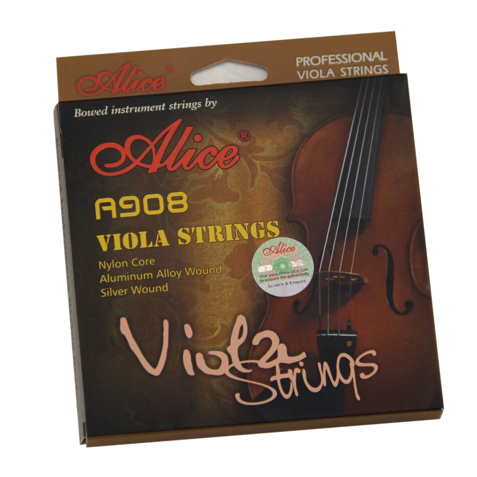 Alice A908 Silver Wound Viola Strings Nylon Core A... – Grandado