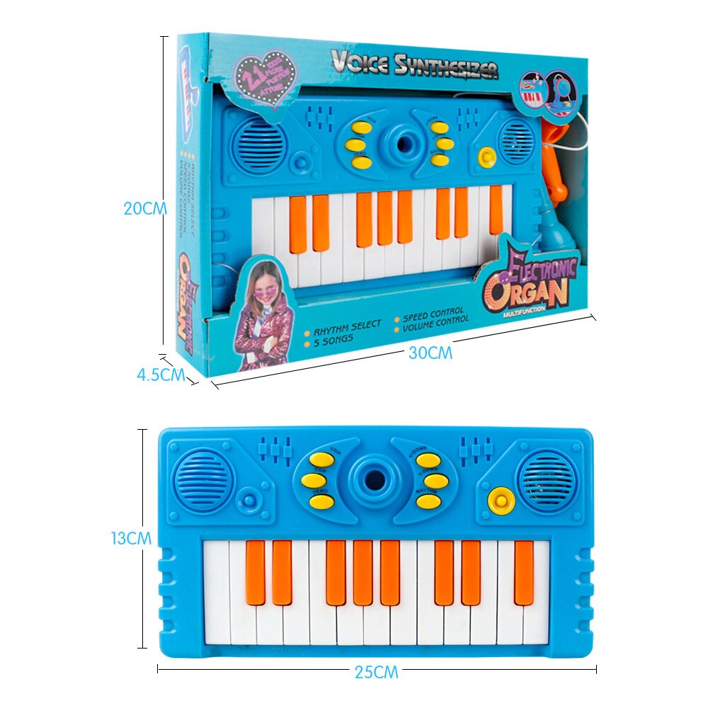 21 Keys Kids Cartoon Electronic Piano Toy keyboard... – Grandado