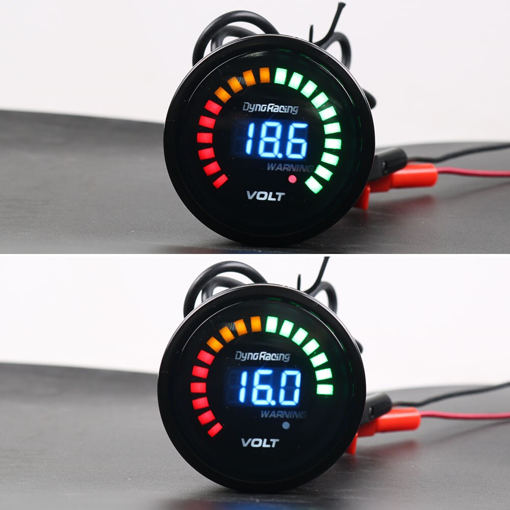 Dynoracing 2 inch 52mm 12V Car Digital Voltmeter L... – Vicedeal