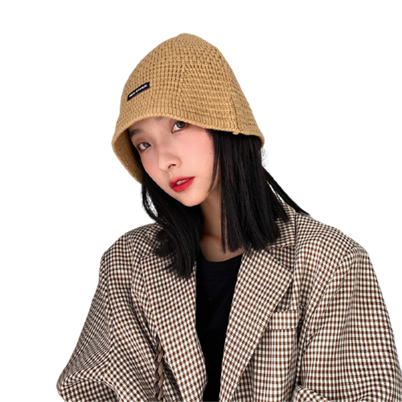 Women Crochet Knit Bucket Caps Autumn Winter Korea... – Grandado