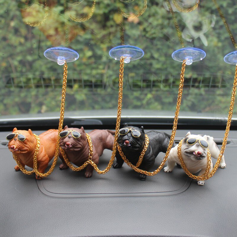 Funny Smoking Bully Dog Car Ornaments Accessories ... – Grandado