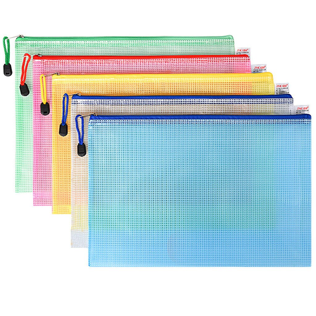 A3 Mesh Zipper Bags Waterproof Document Bags Docum... – Vicedeal