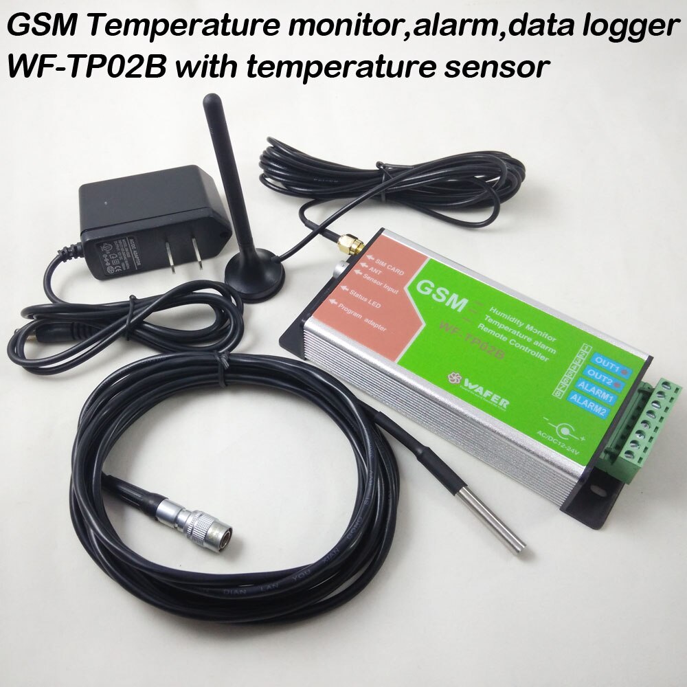 GSM Temperature alarm data logger and two relay ou... – Grandado