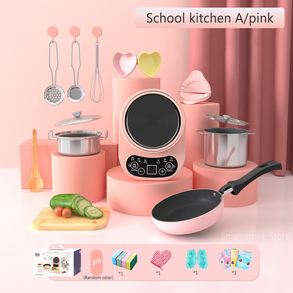 Simulation Kitchen Toys Real Cooking Small Kitchen... – Grandado