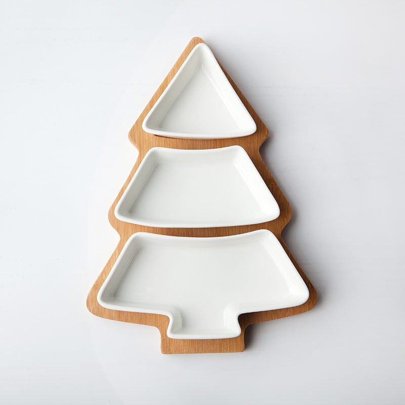 Christmas Ceramic Dishes Salad Cake Fruit Dessert ... – Vicedeal