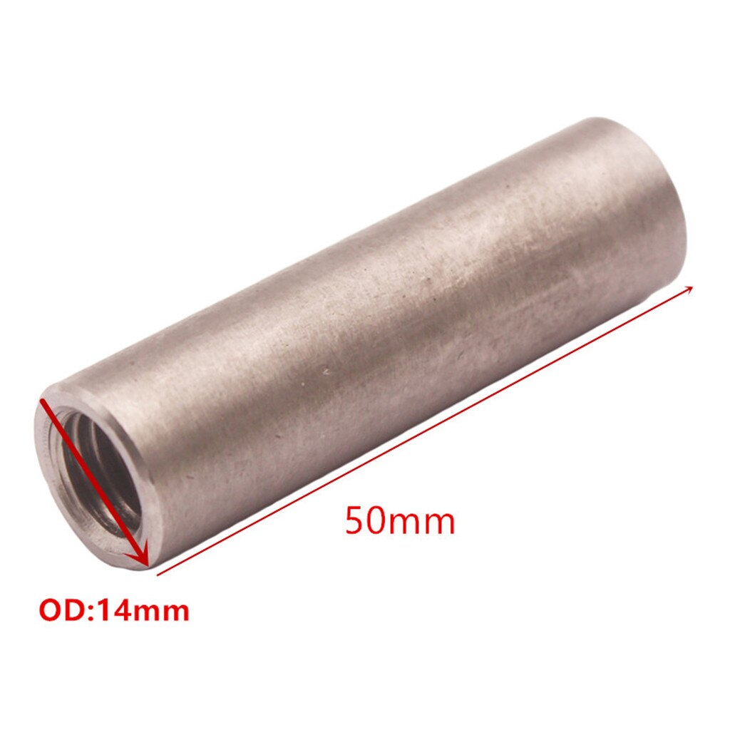 Silver Stainless Steel M10X50mm Threaded Sleeve Ro... – Grandado