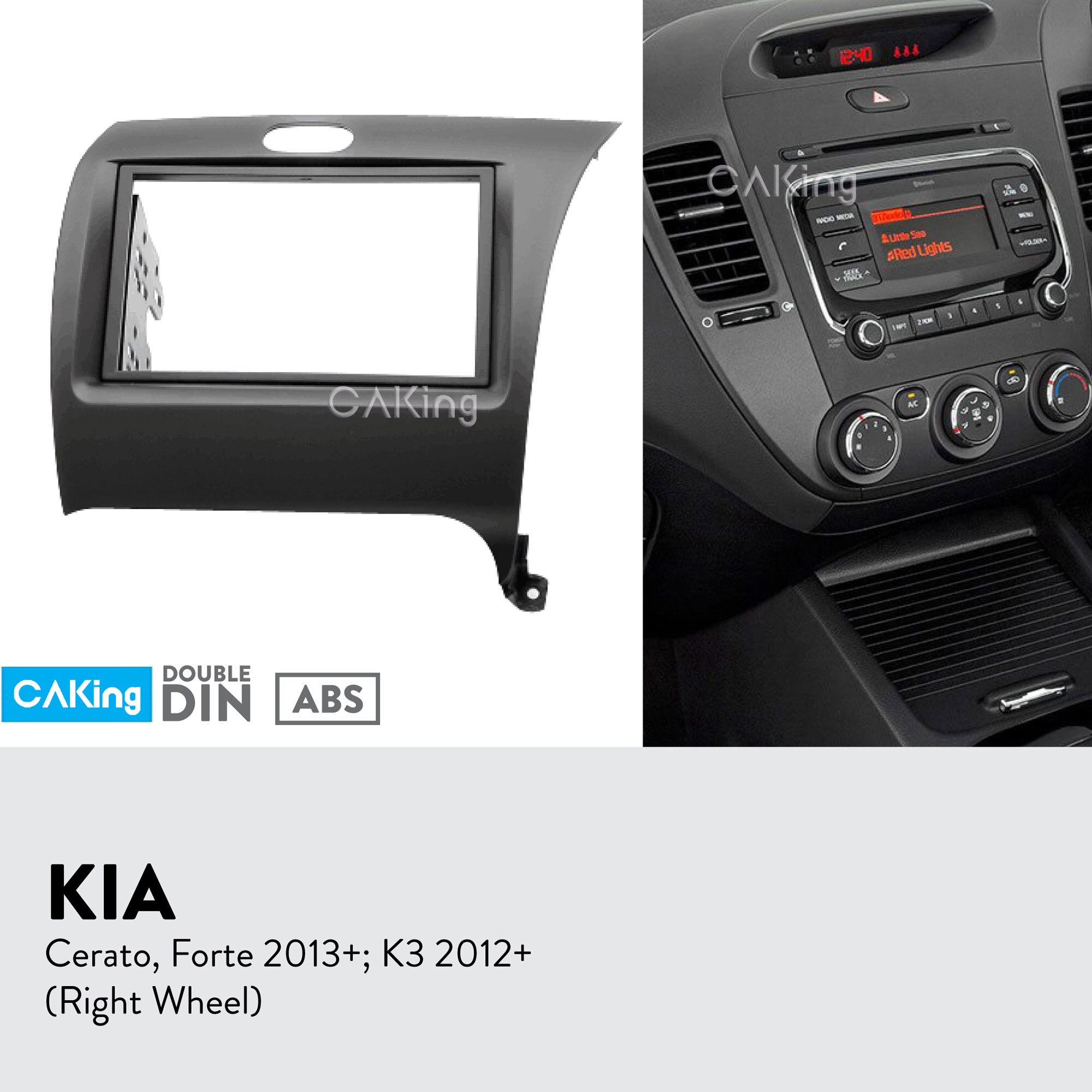 Car Fascia Radio Panel for KIA Cerato, Forte +; K3... – Grandado