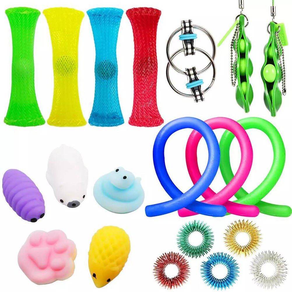 23/21PCS Pack Fidget Sensory Toy Set Stress Relief... – Grandado