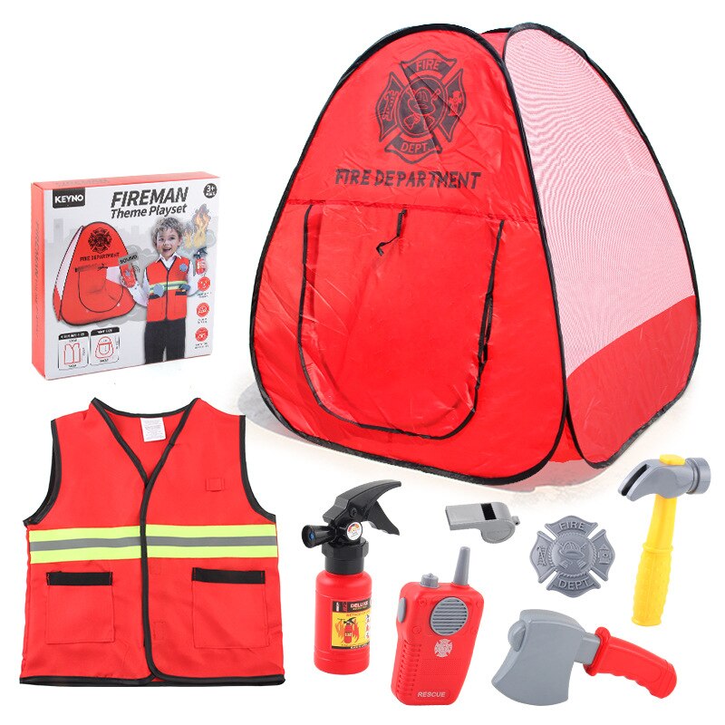 Fire Chief Role Play Costume Dress-Up Children'... – Grandado