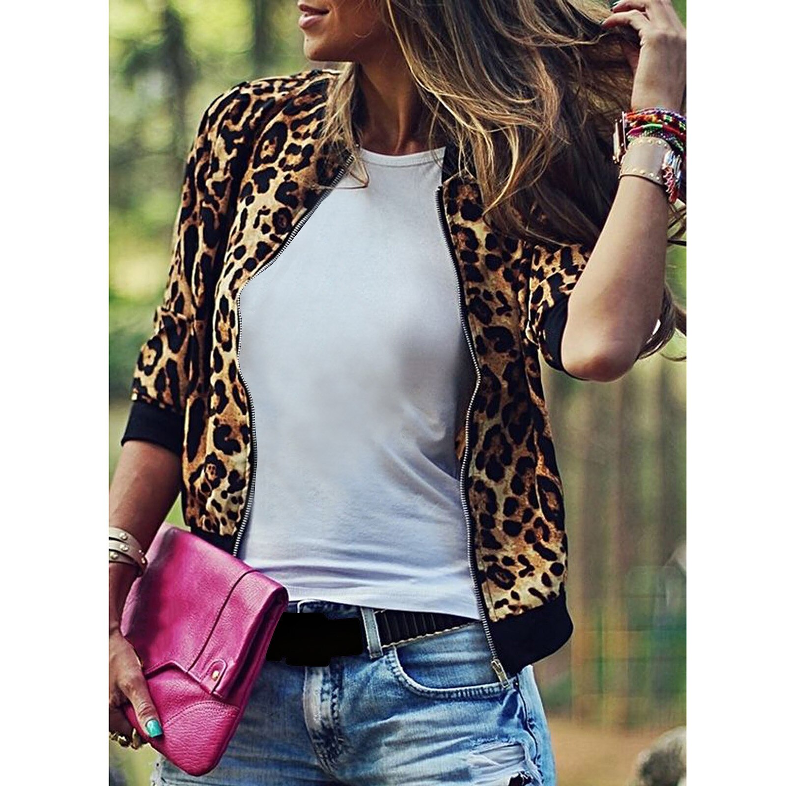 Autumn And Winter Ladies Warm Long-Sleeved Leopard... – Vicedeal