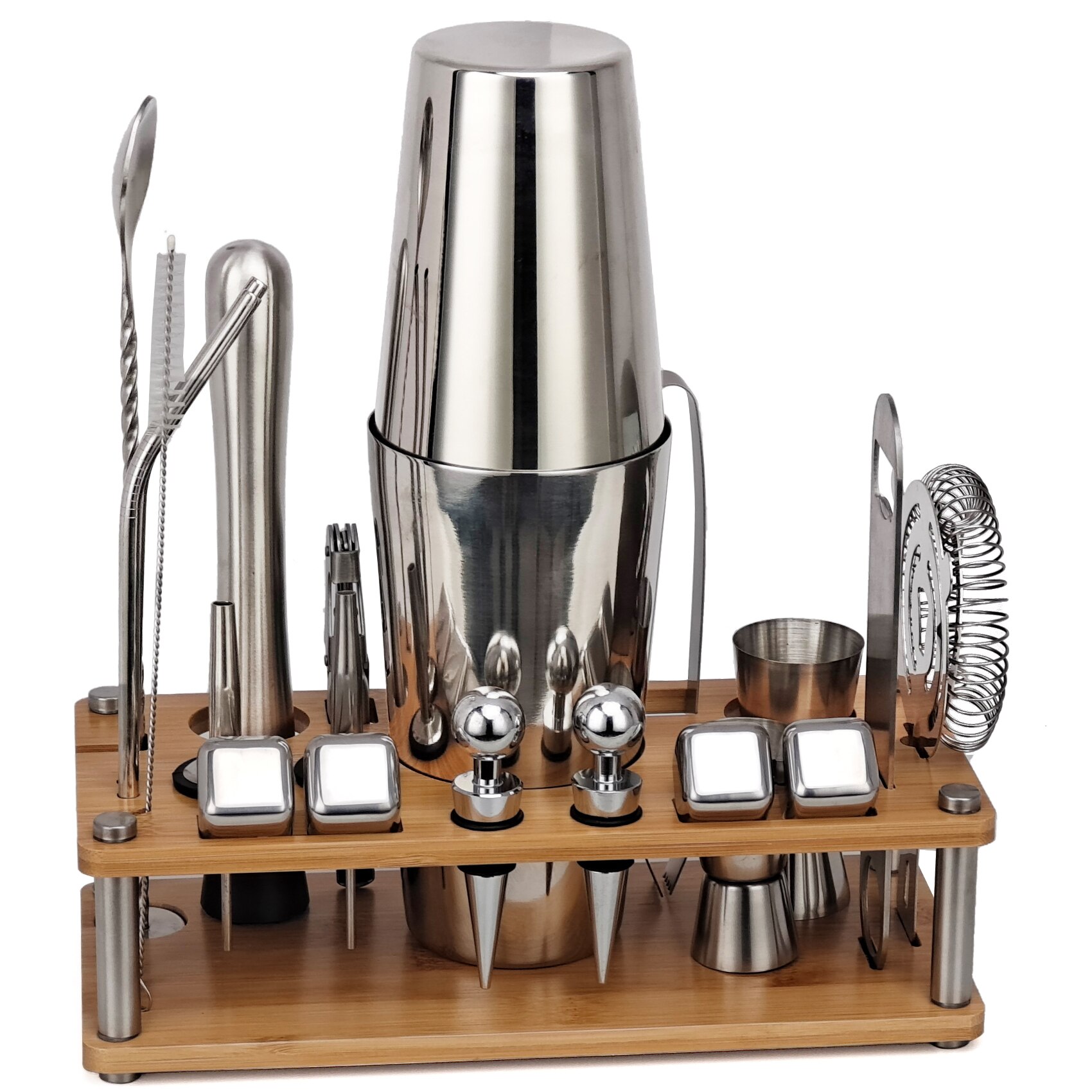 Kit de Bar, ensemble de Shaker à Cocktail de 21 pi... – Grandado