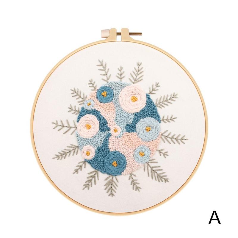 Beginner Embroidery Kit Flowers Pattern Diy Embroi... – Grandado