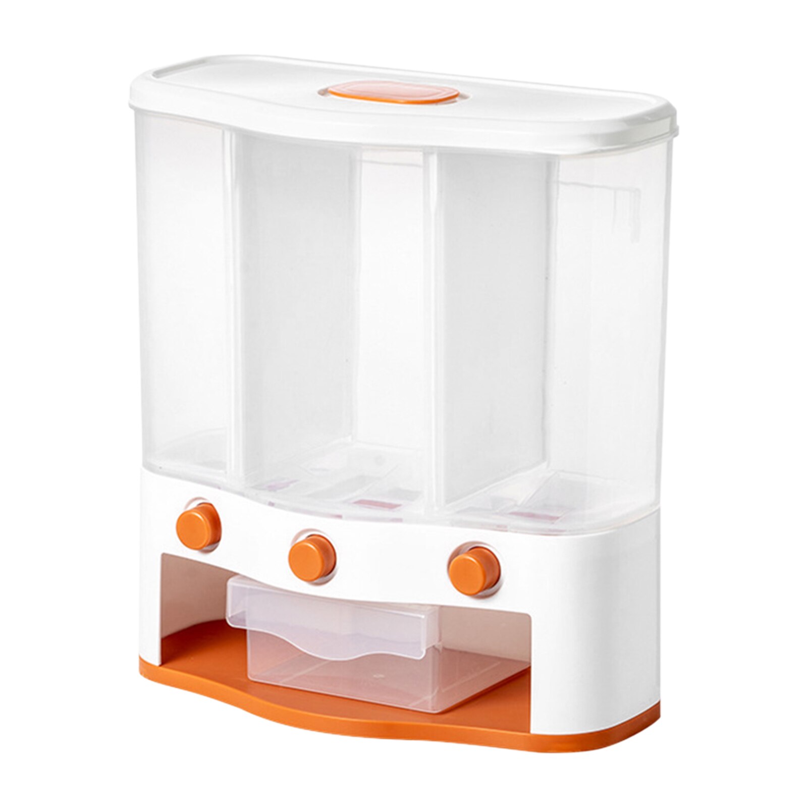Kitchen Rice Dispenser Box Wall-Mounted Dry Food D... – Grandado