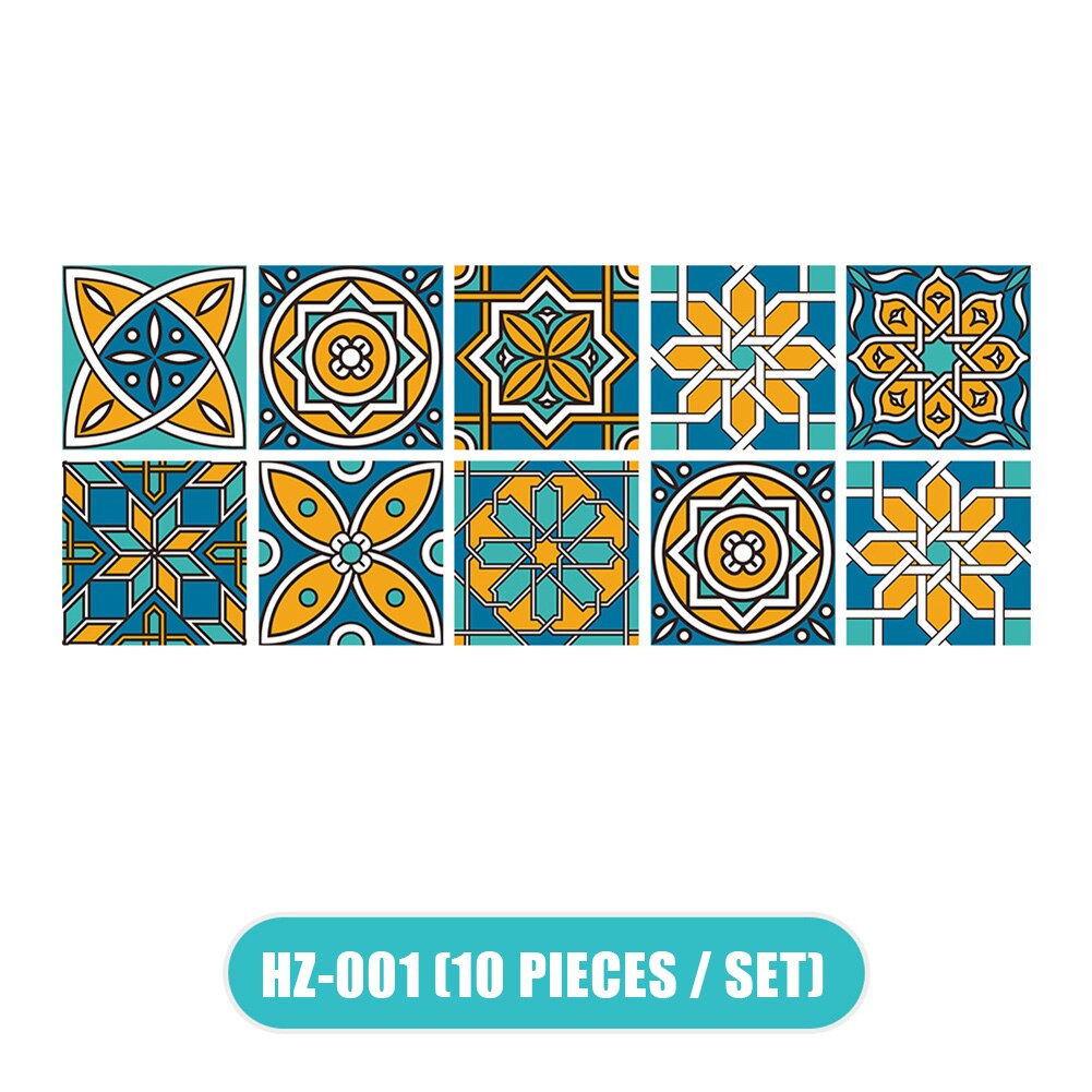 10pcs/set 3D Visual Art Geometric Tile Decals Stic... – Grandado